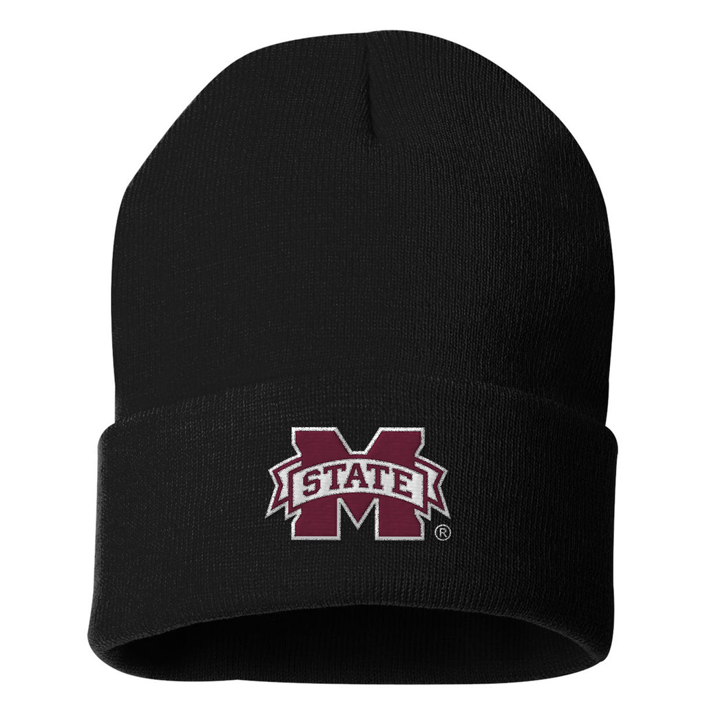 Mississippi State Primary Logo Solid Knit Cuffed Beanie – Underground ...
