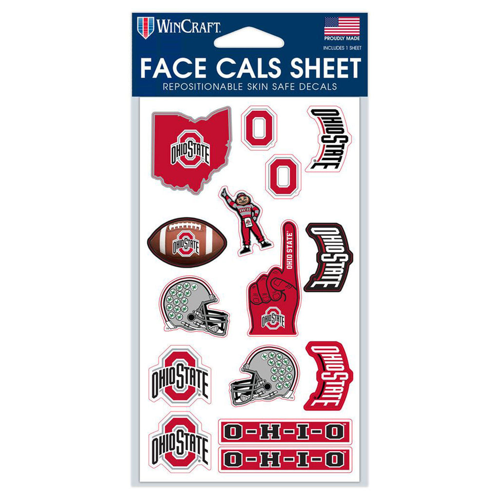 Ohio State Buckeyes Face Cals 4 x 7 – Underground Printing