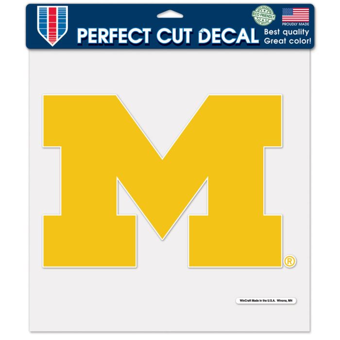 Wincraft Michigan Wolverines Block M 12x12 Decal - Maize/White ...