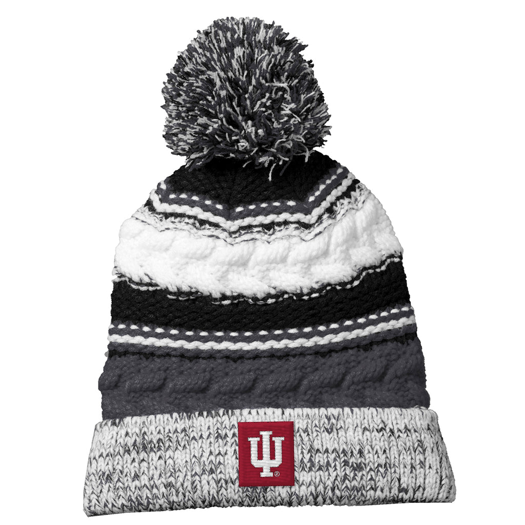 Indiana Primary Logo Pom Pom Team Beanie – Underground Printing