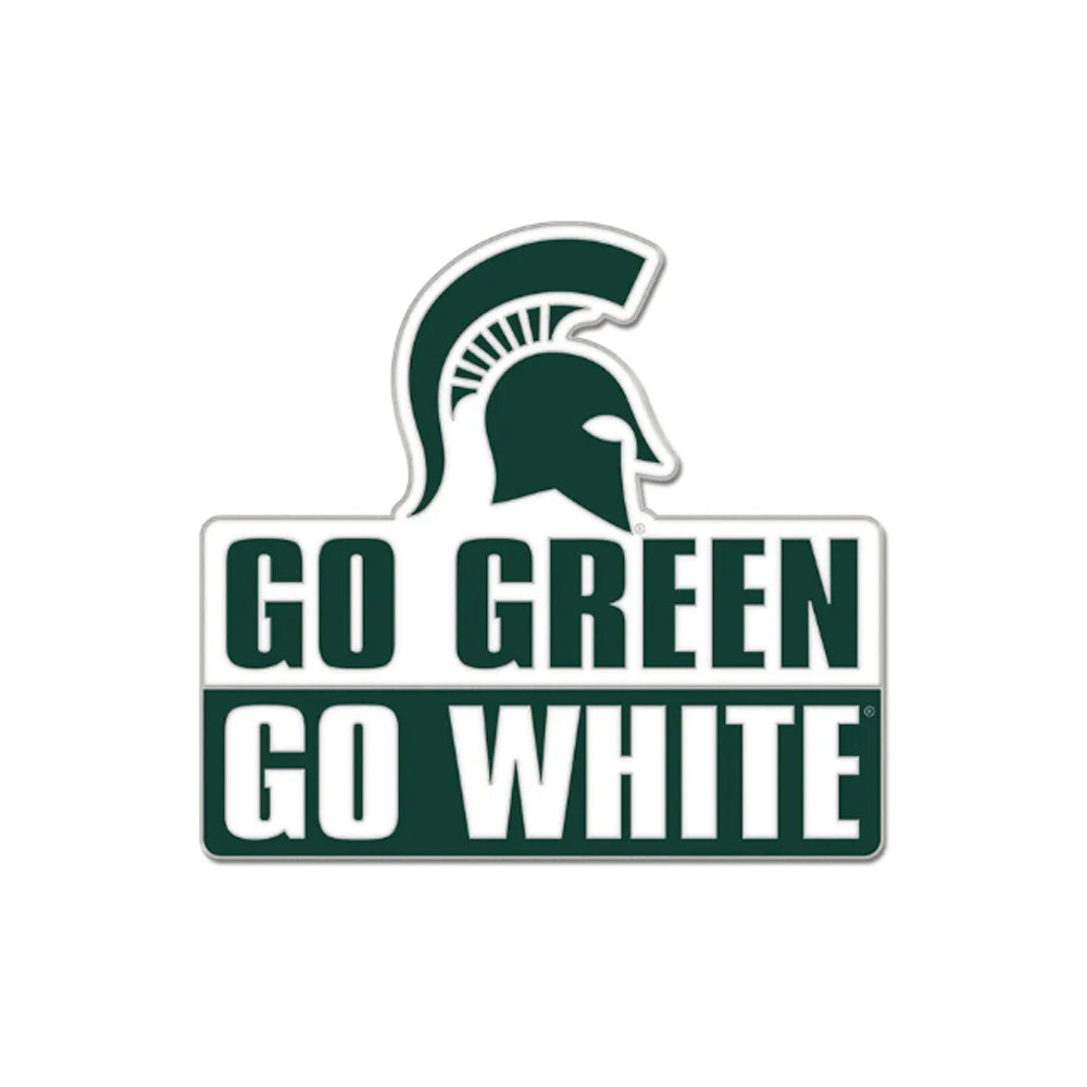 Michigan State Spartans SLOGAN Collector Enamel Pin Jewelry Card ...