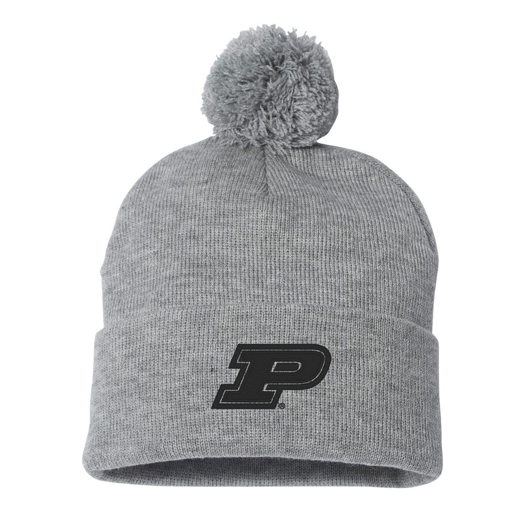 Purdue Primary Logo Pom Pom Cuffed Beanie – Underground Printing