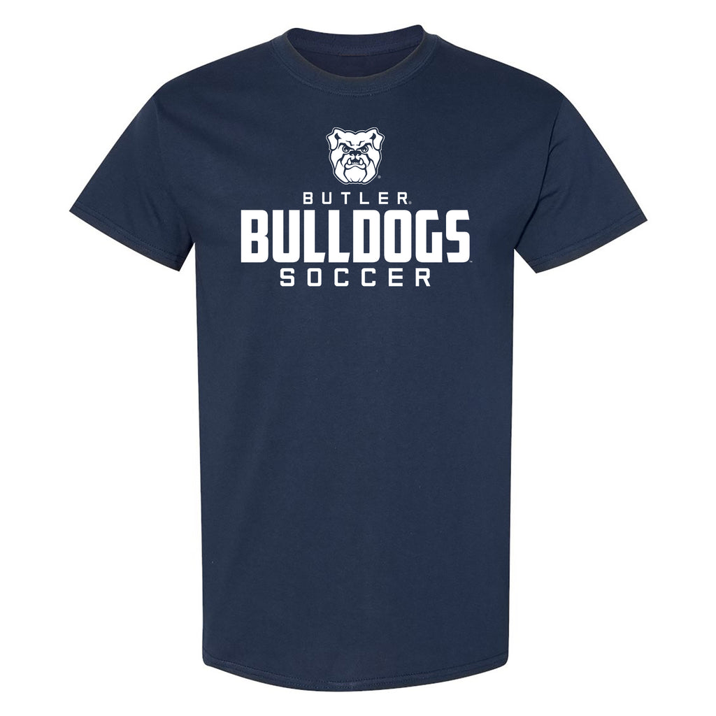 Butler University Bulldogs Mascot Wordmark Soccer T-Shirt - Navy ...