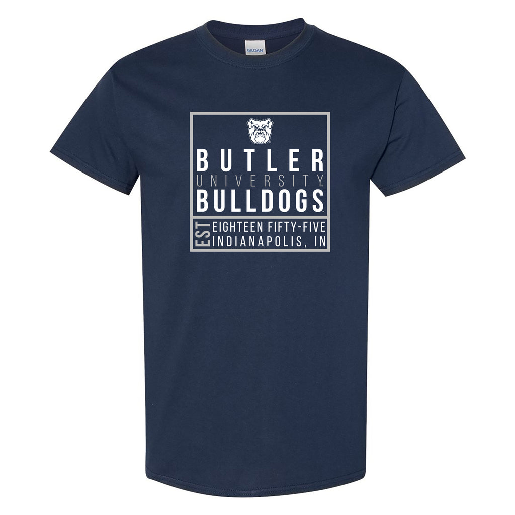 Butler Box Label T Shirt - Navy – Underground Printing