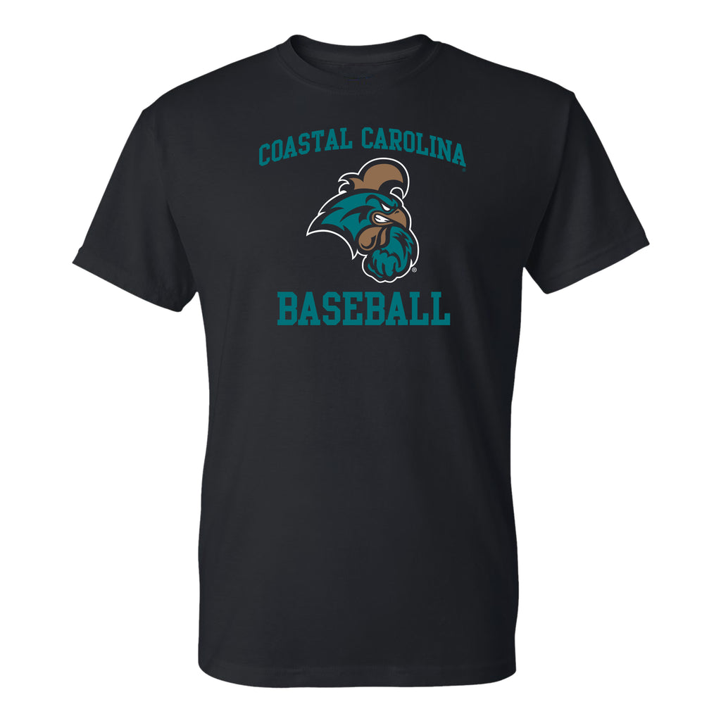 Coastal Carolina University Chanticleers Arch Logo Baseball T-Shirt ...