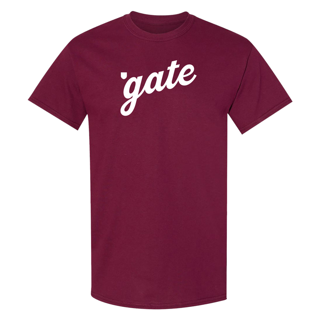 Colgate Script Wordmark T-Shirt - Maroon – Underground Printing