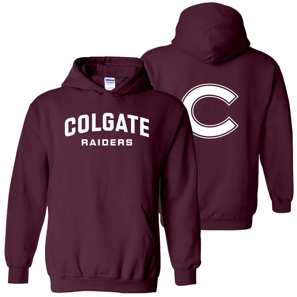 Colgate Front Back Print Hoodie - Maroon – Underground Printing