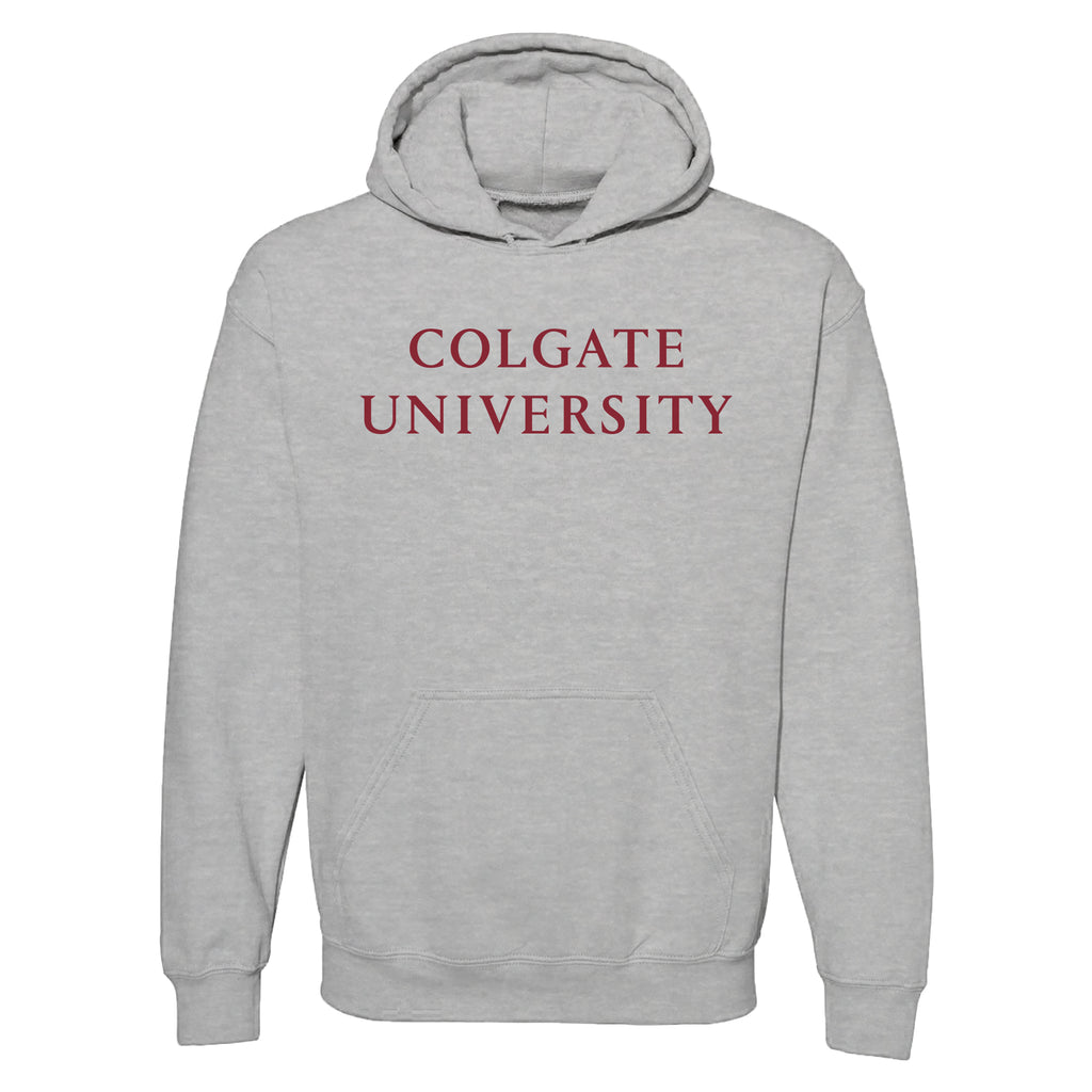 Colgate Institutional Logo Hoodie - Sport Grey – Underground Printing