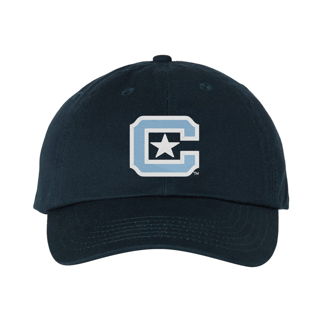 The Citadel Logo EMB Unstructured Hat - Navy – Underground Printing