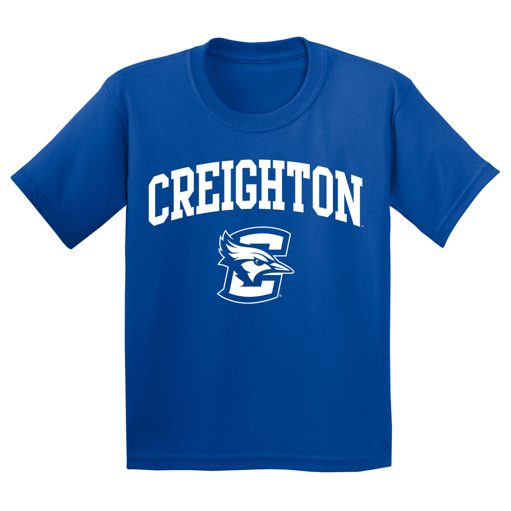 Creighton University Bluejays Arch Logo Youth Short Sleeve T Shirt - R ...