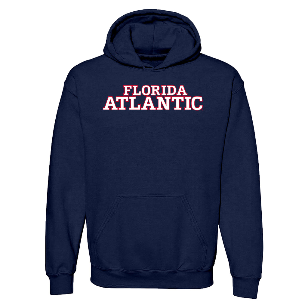 Florida Atlantic University Owls Basic Block Heavy Blend Hoodie - Navy ...