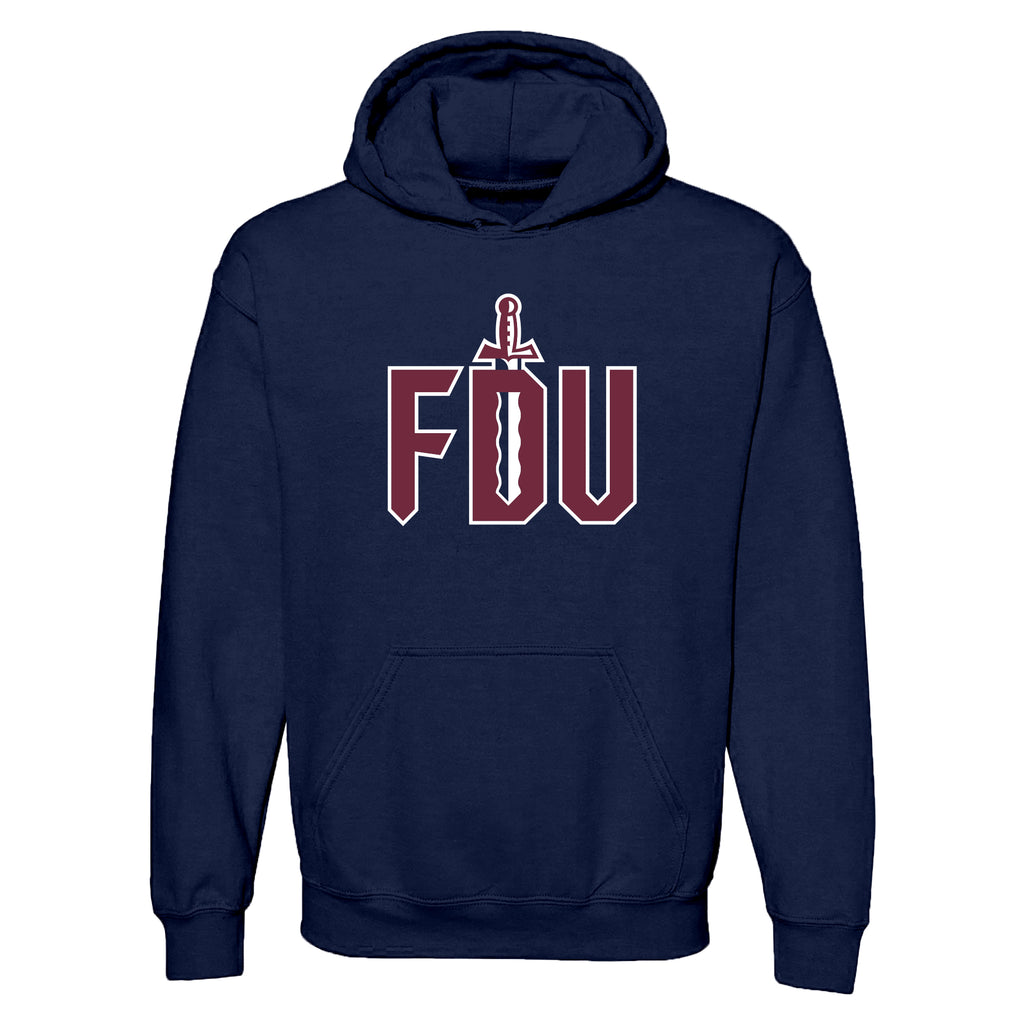 FDU Knights Primary Logo Hoodie - Navy – Underground Printing