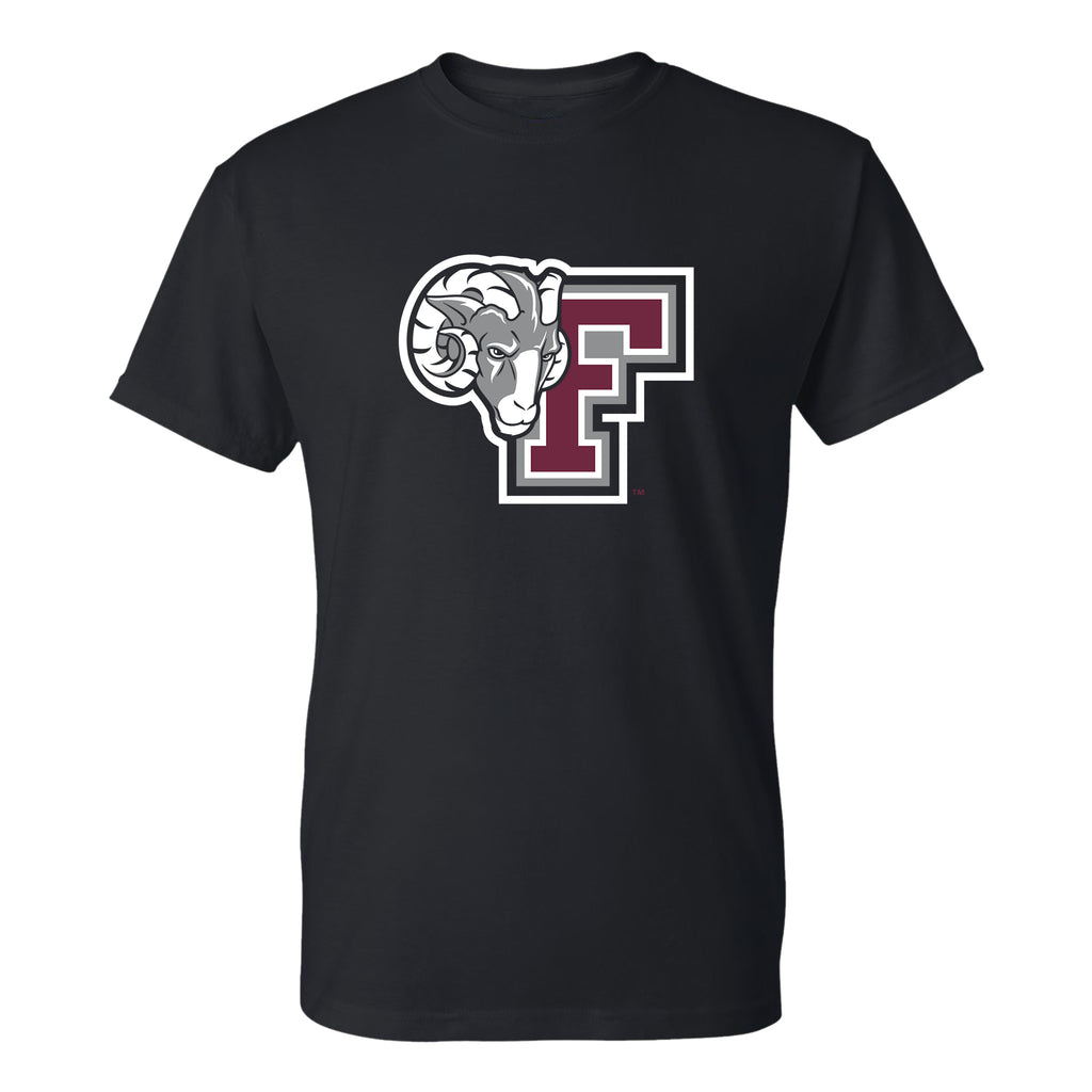 Fordham University Rams Primary Logo T-Shirt - Black – Underground Printing