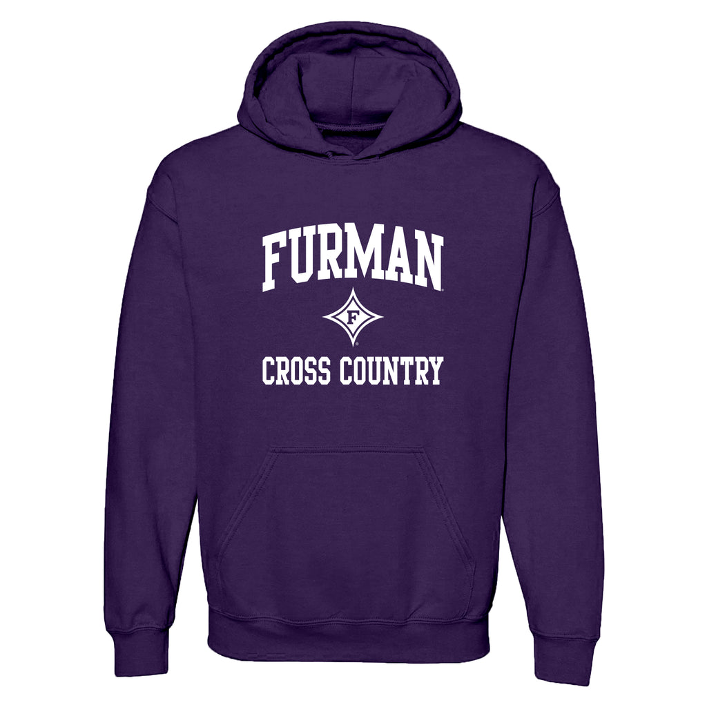 Furman Arch Logo Cross Country Hoodie - Purple – Underground Printing