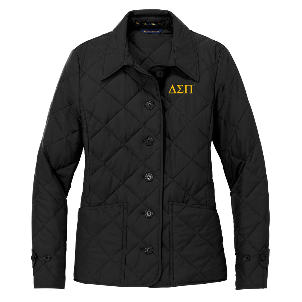 Delta Sigma Pi Greek Letter Block LC Brooks Brothers Women's Quilted J ...