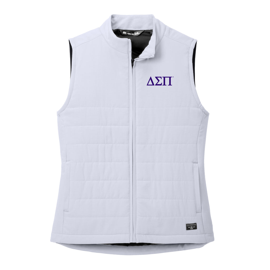 Delta Sigma Pi Greek Letter Block LC Travis Mathew Women's Cold Bay Ve ...