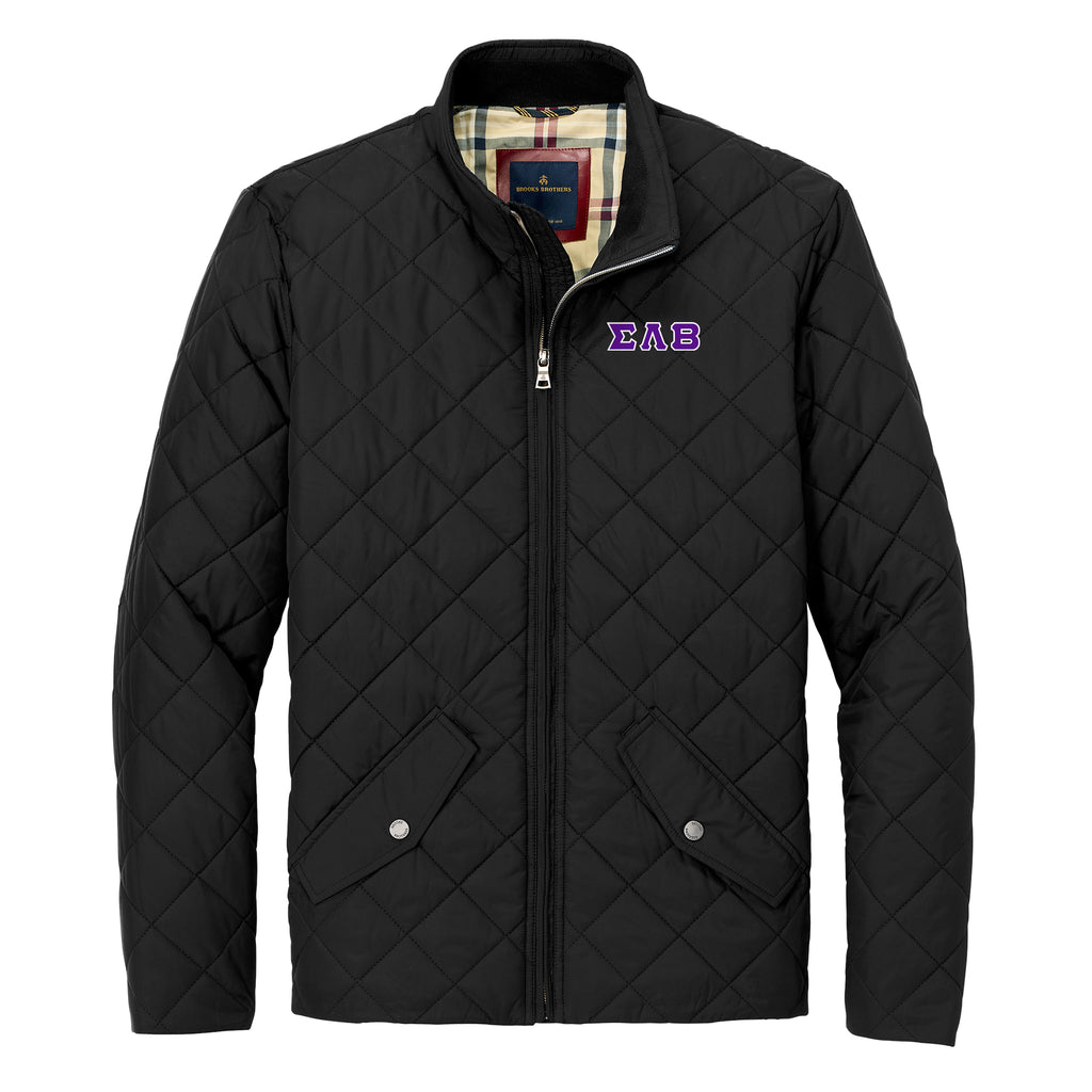 Sigma Lambda Beta Greek Letter Block LC Brooks Brothers Quilted Jacket ...