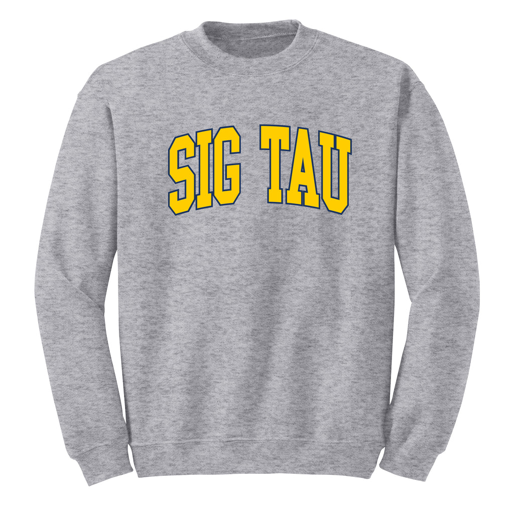 Sigma Tau Gamma Greek Mega Arch Crewneck - Sport Grey – Underground ...