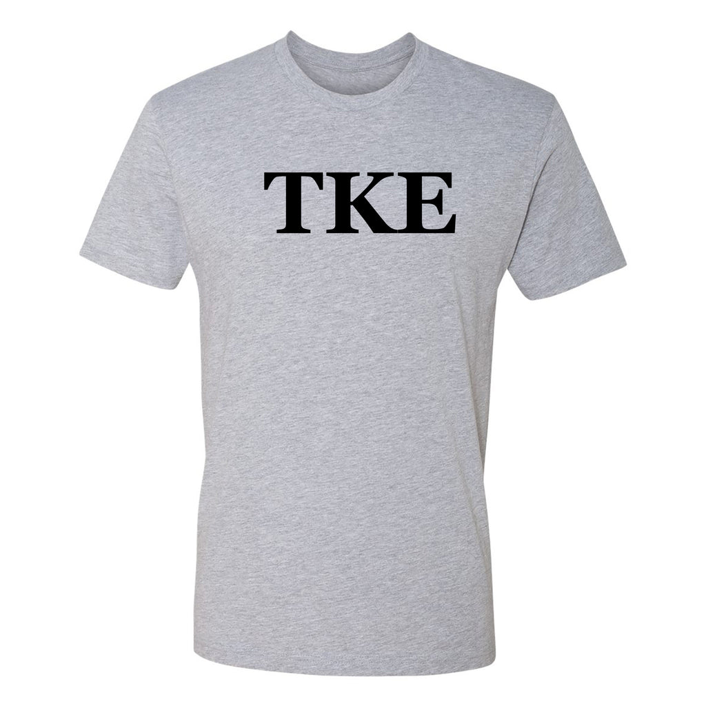 Tau Kappa Epsilon Greek Letter Block NLA T-Shirt - Heather ...