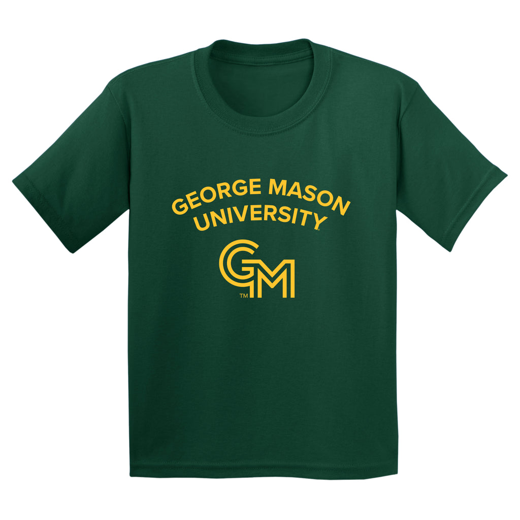 George Mason University Patriots Arch Logo Youth T-Shirt - Forest ...