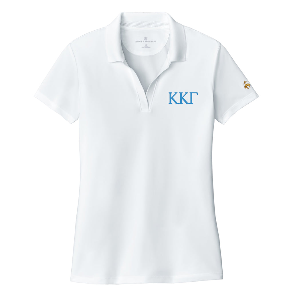 Kappa Kappa Gamma Greek Letter Block LC Brooks Brothers Women’s Mesh P ...