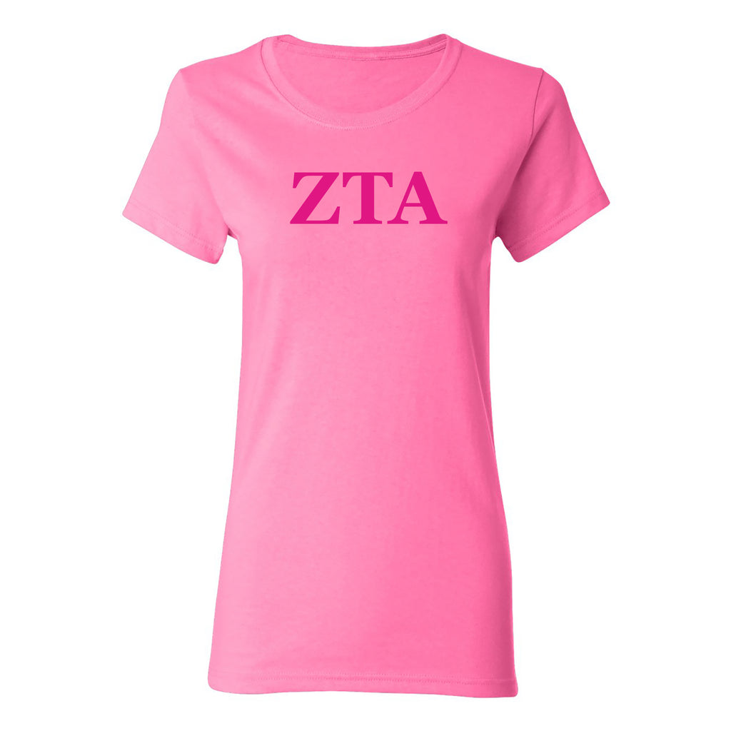 Zeta Tau Alpha Greek Letter Block Womens T-Shirt – Underground Printing