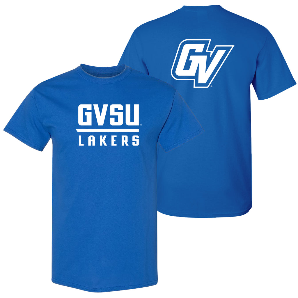 GVSU Front Back Print T-Shirt - Royal – Underground Printing