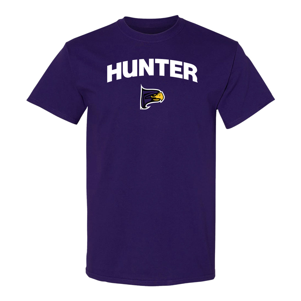 Hunter College Hawks Arch Logo T Shirt - Purple – Underground Printing