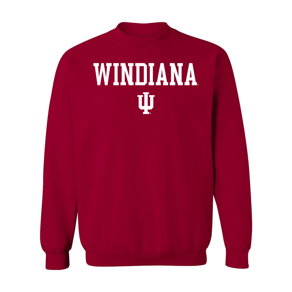 WINdiana Block Crewneck - Cardinal – Underground Printing
