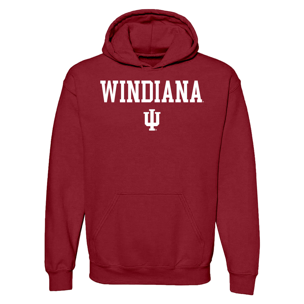 WINdiana Block Hoodie - Cardinal – Underground Printing