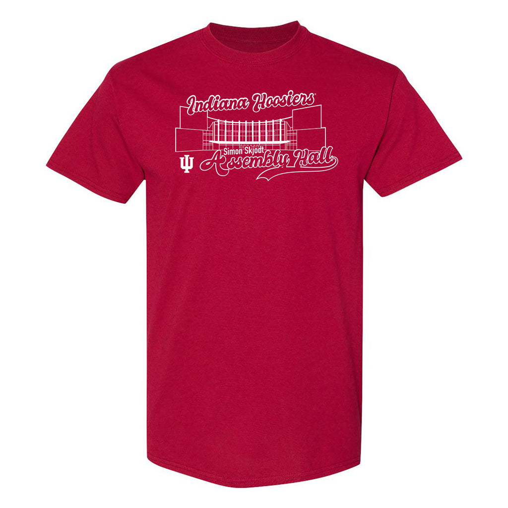 Indiana Hoosiers Simon Skjodt Assembly Hall T-Shirt - Cardinal ...