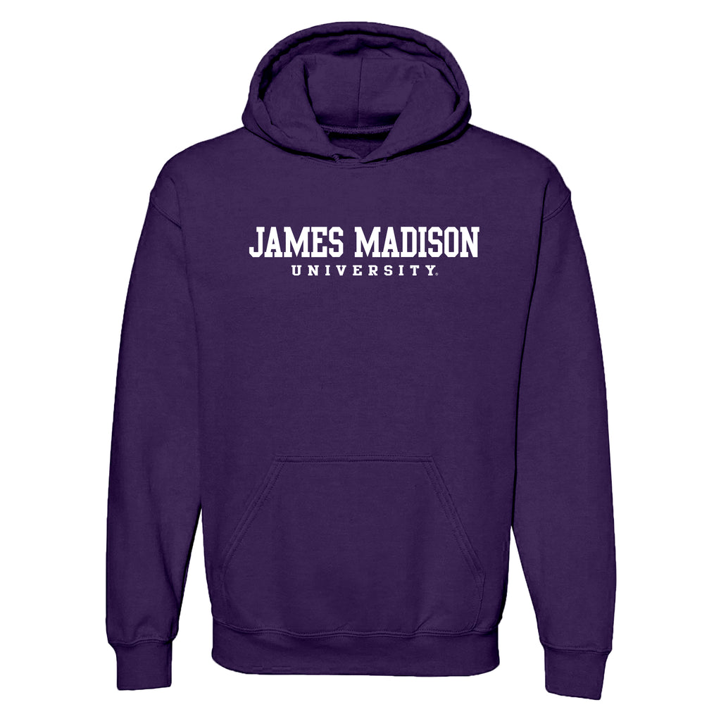James Madison Basic Block Hoodie - Purple – Underground Printing