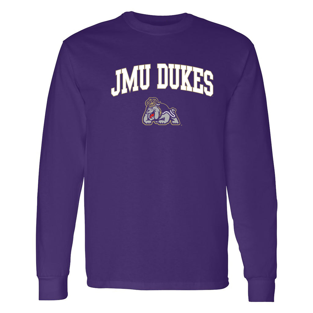 James Madison Arch Logo Long Sleeve - Purple – Underground Printing