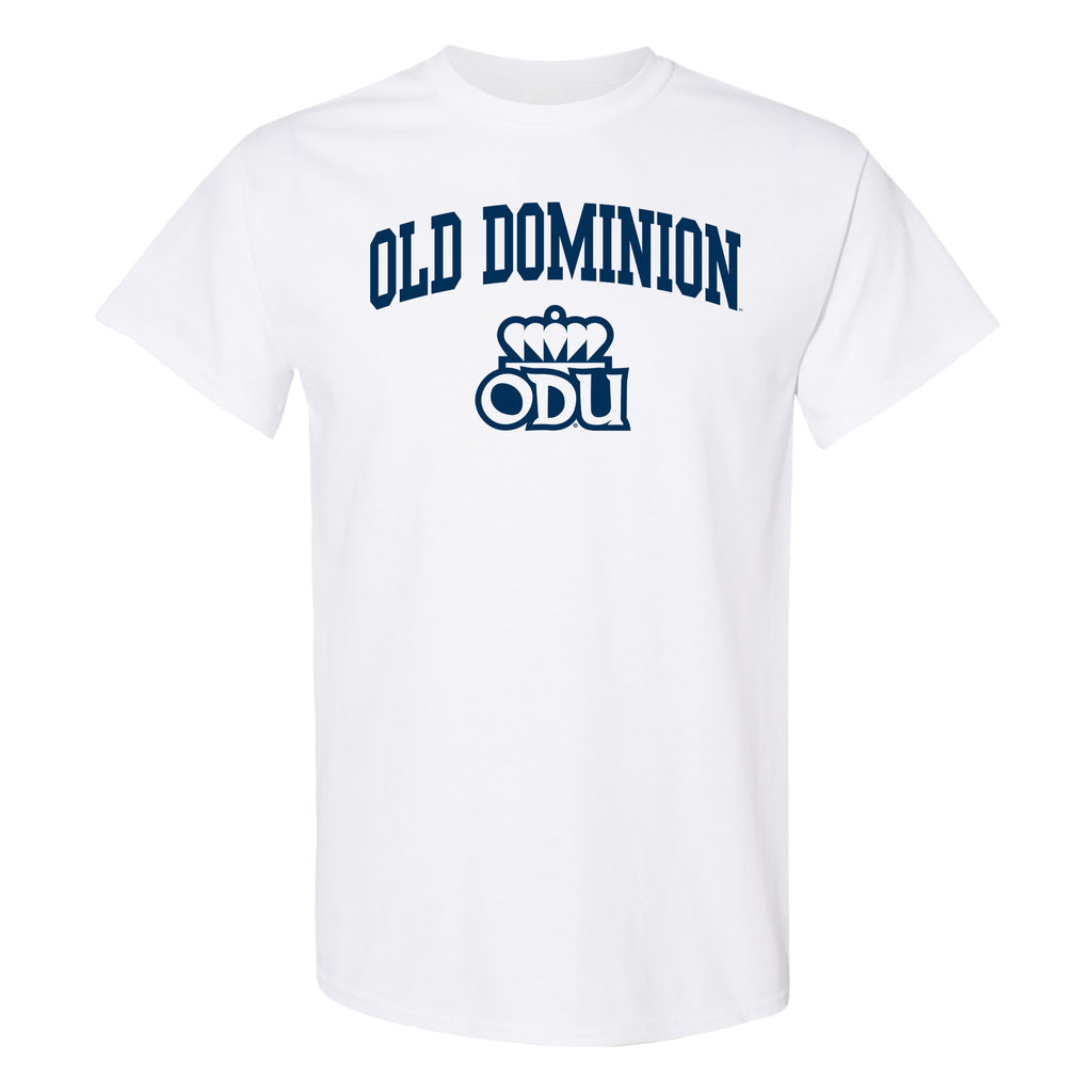 Old Dominion University Monarchs Arch Logo Short Sleeve T Shirt - Whit ...