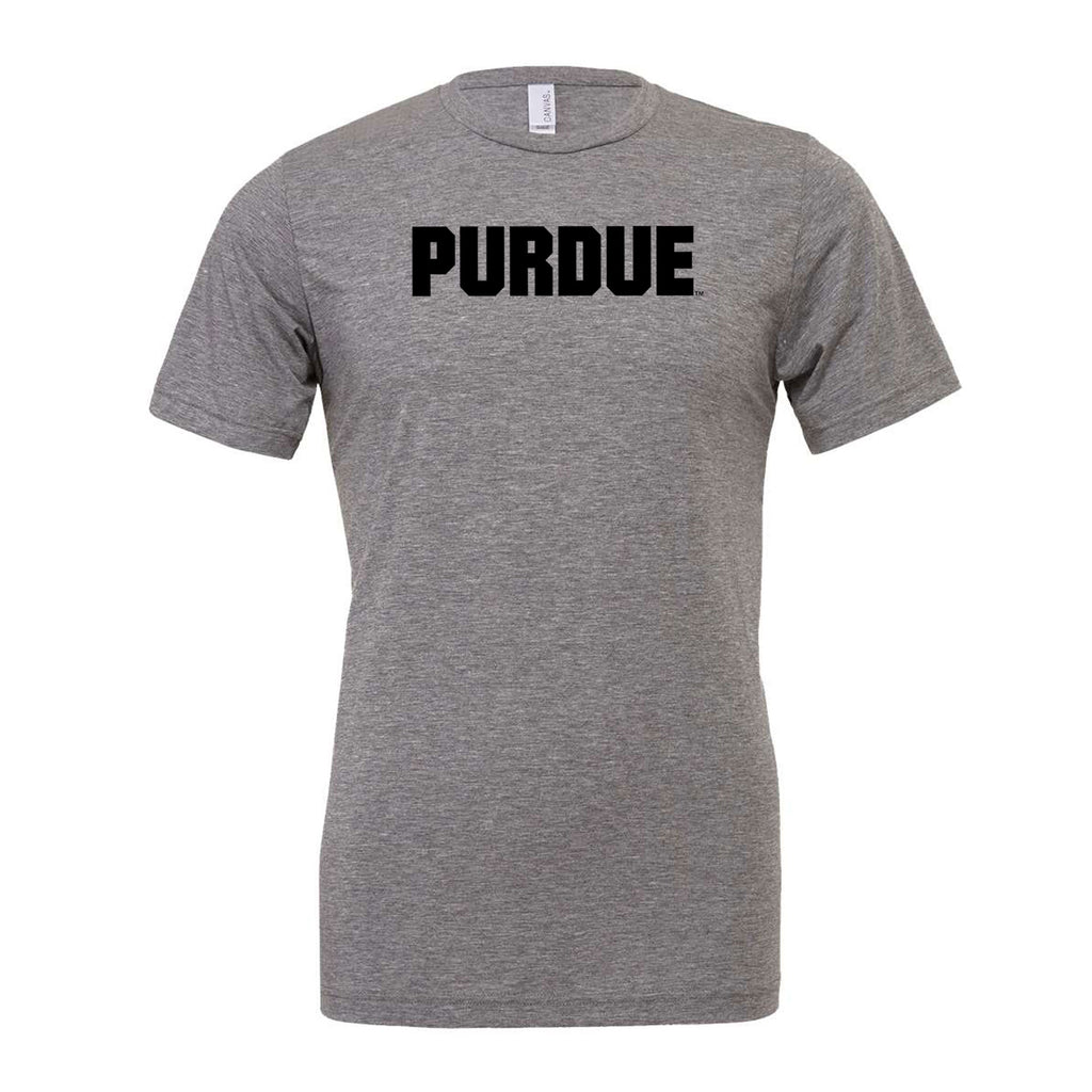 Purdue Basic Block Triblend T-Shirt - Grey – Underground Printing