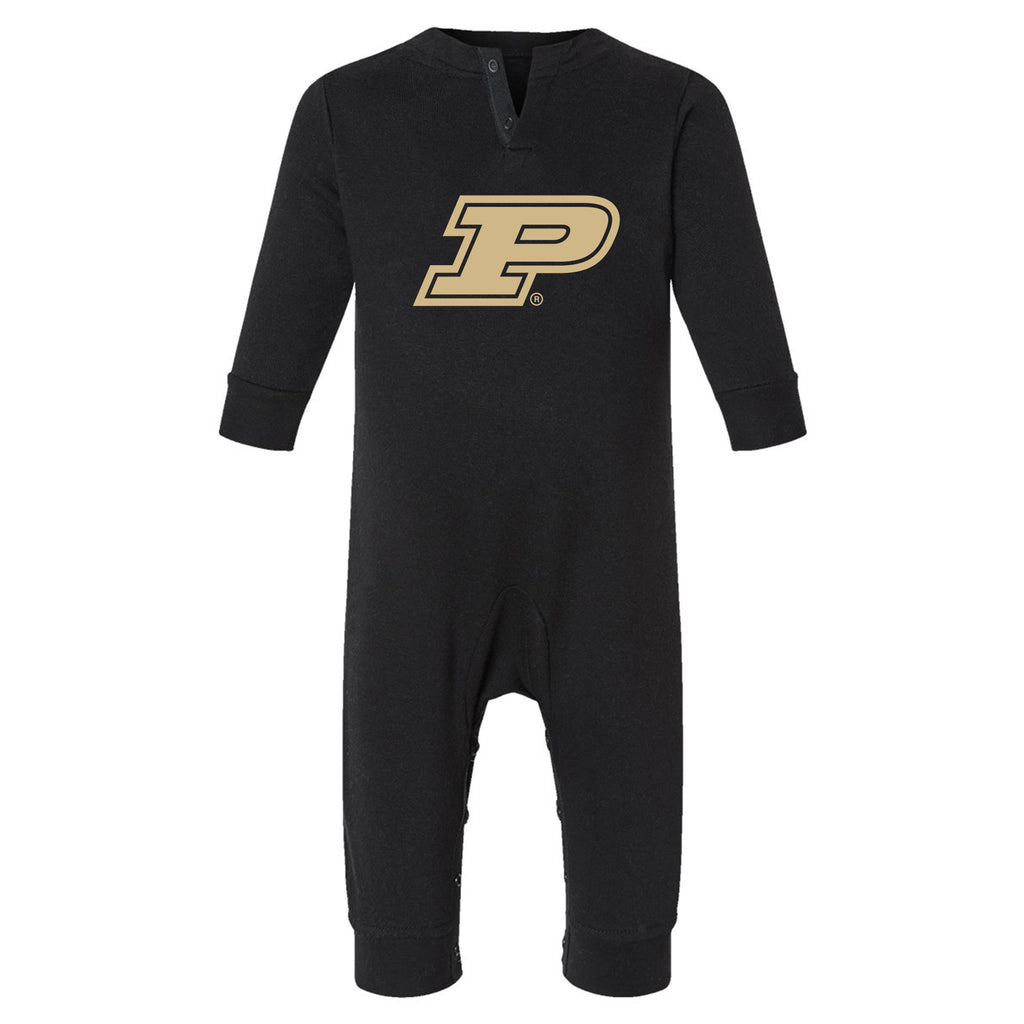 Purdue Motion P Infant Fleece One-Piece - Black – Underground Printing