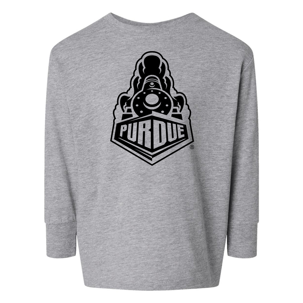Purdue Boiler Train Toddler Fine Jersey Long Sleeve - Heather ...