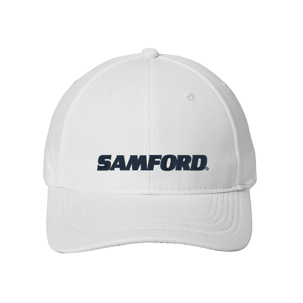 Samford Wordmark EMB Racermesh Hat - White – Underground Printing