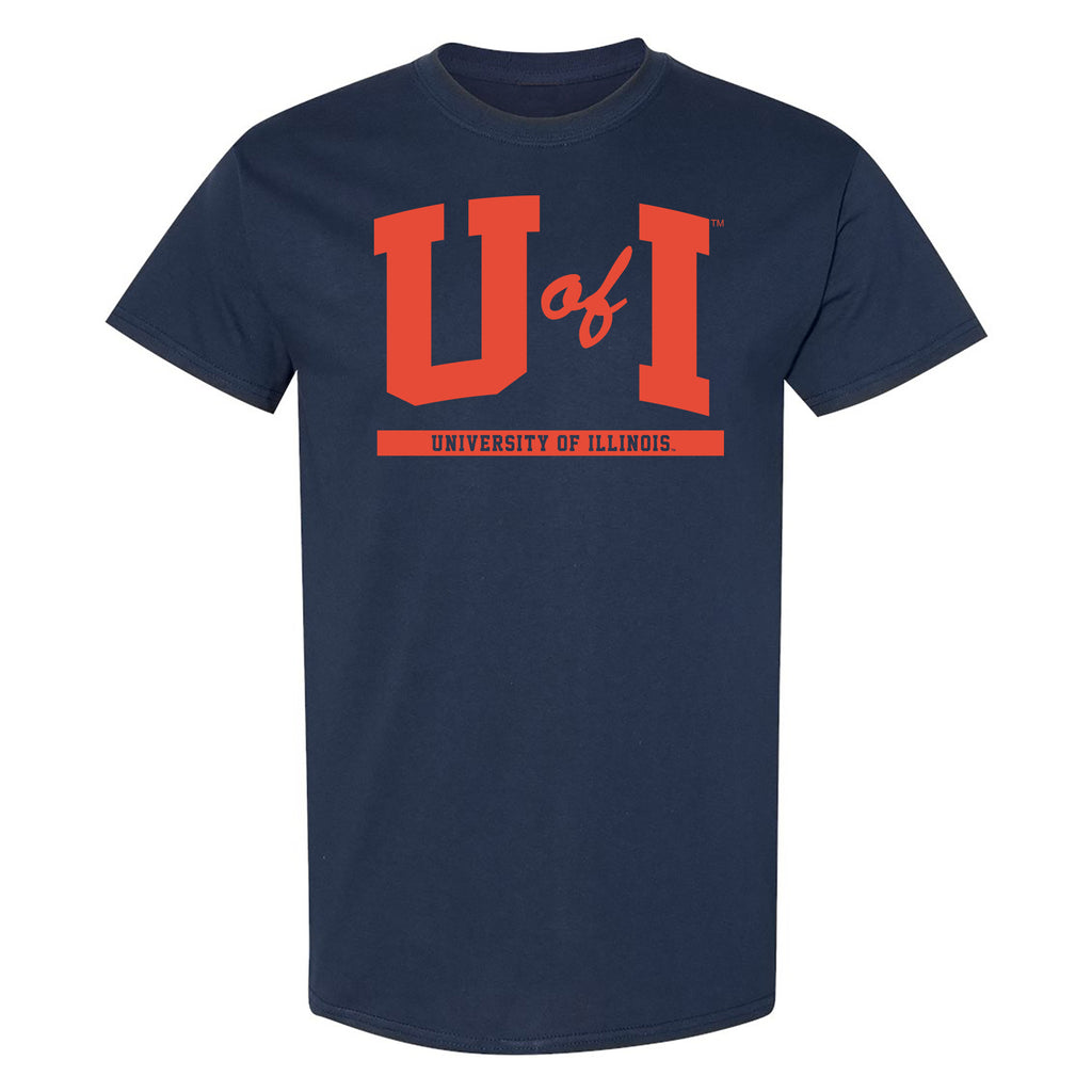 Illinois Fighting Illini Initial Arch T-Shirt - Navy – Underground Printing