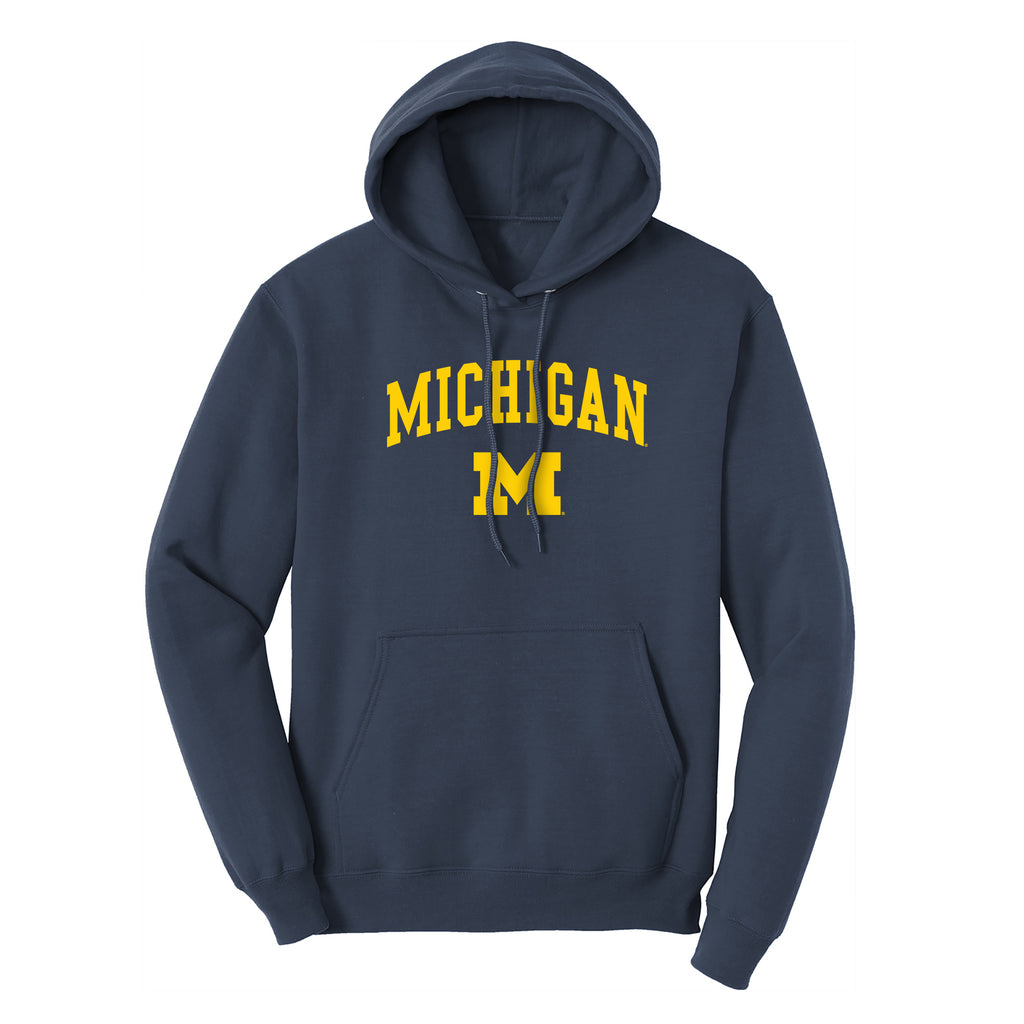 Michigan Arch Logo Tall Hoodie – Underground Printing