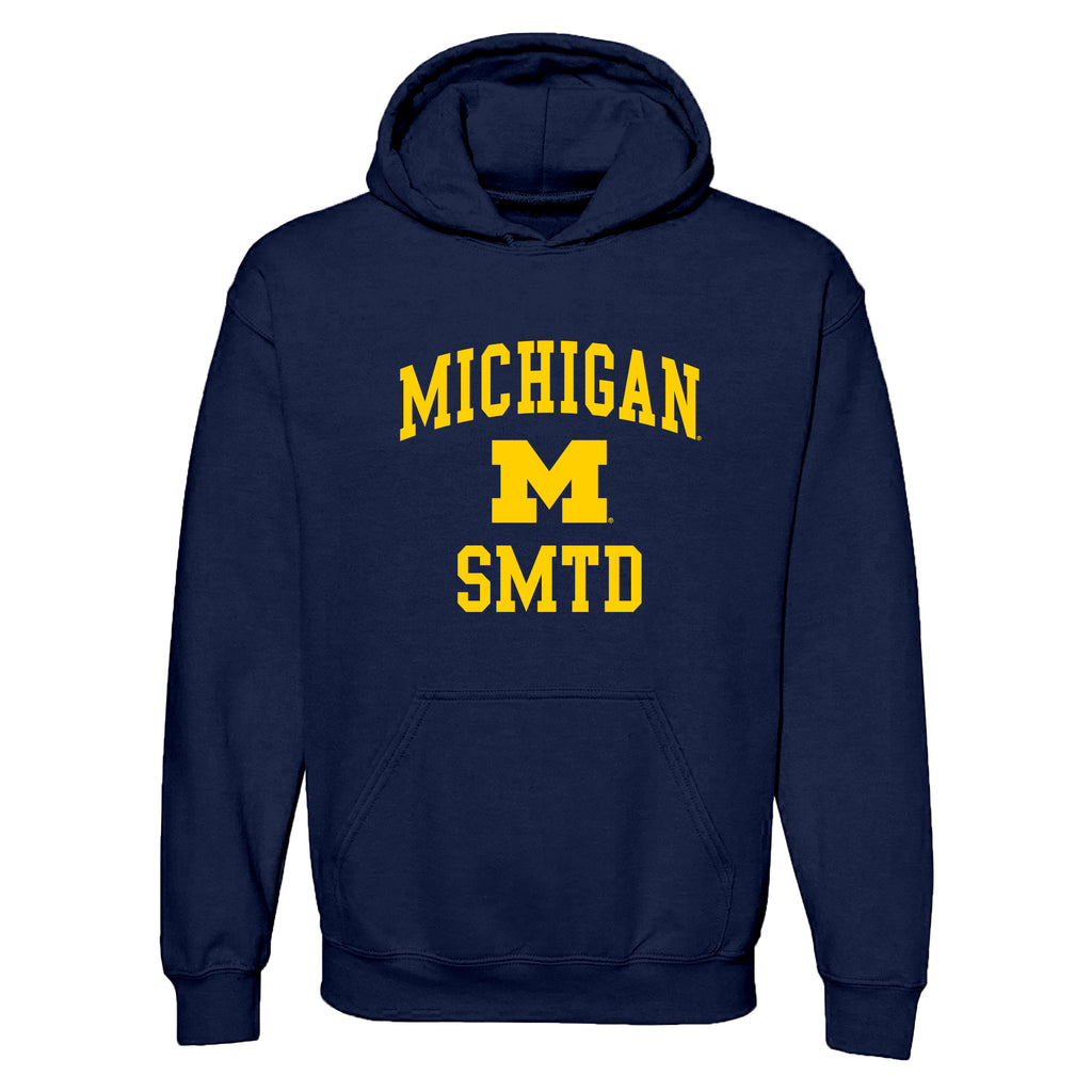 Michigan Arch Logo SMTD Hoodie - Navy – Underground Printing