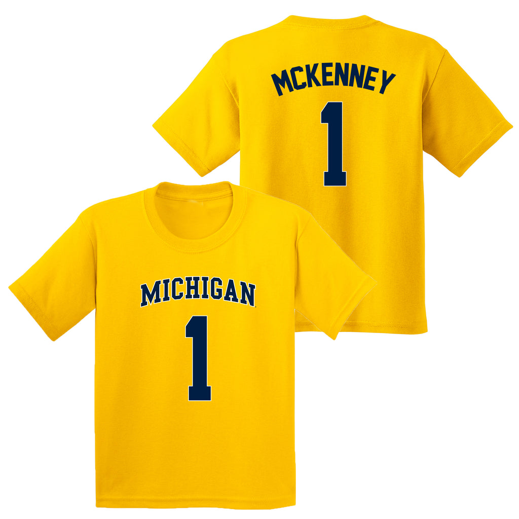 Michigan NIL Basketball McKenney 1 Youth T-Shirt - Daisy – Underground ...