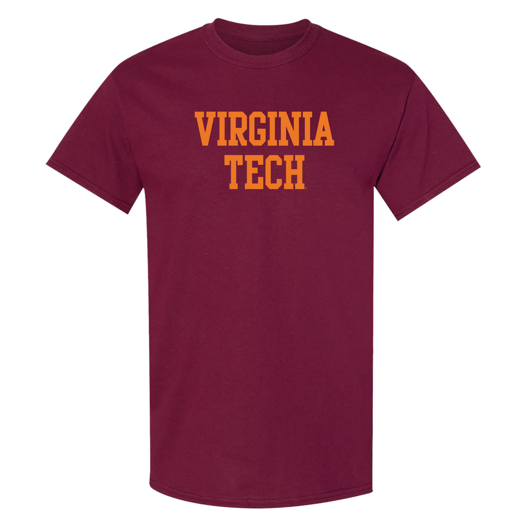 Virginia Tech Basic Block T-Shirt - Maroon – Underground Printing