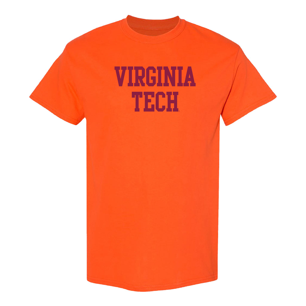 Virginia Tech Basic Block T-Shirt - Orange – Underground Printing