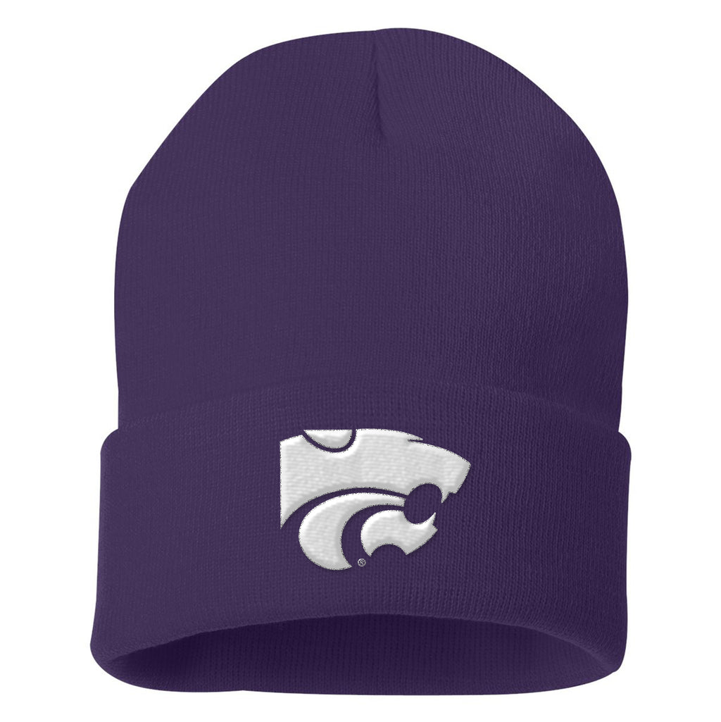 Kansas State Primary Logo Solid Knit Cuffed Beanie – Underground Printing