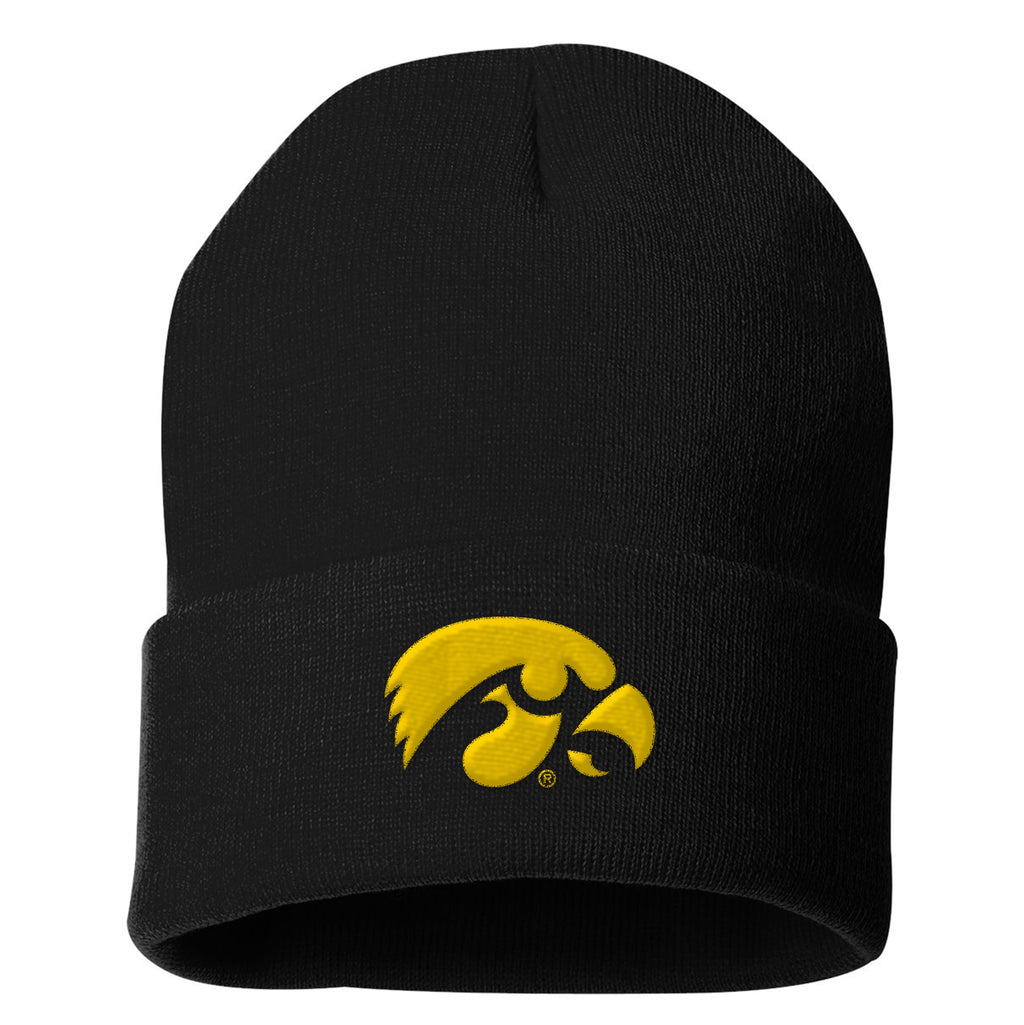 Iowa Primary Logo Solid Knit Cuffed Beanie – Underground Printing