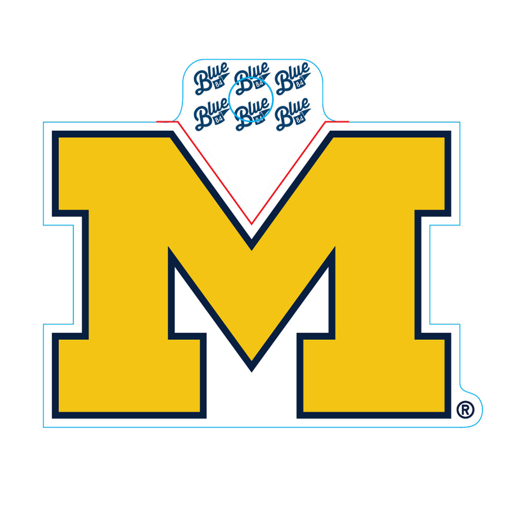 MICHIGAN BLUE84 BLOCK M DECAL – Underground Printing