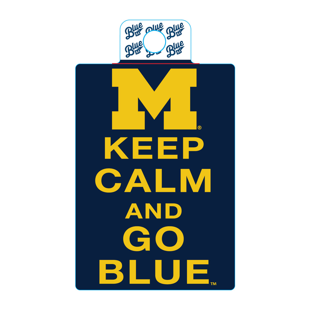 MICHIGAN BLUE84 KEEP CALM AND GO BLUE DECAL – Underground Printing