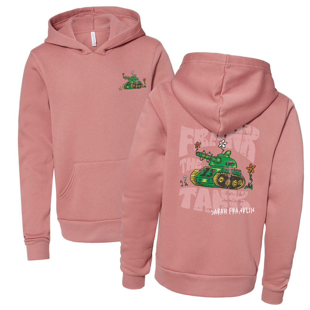 Sarah Franklin Frank the Tank Youth Sponge Fleece Hoodie - Mauve ...