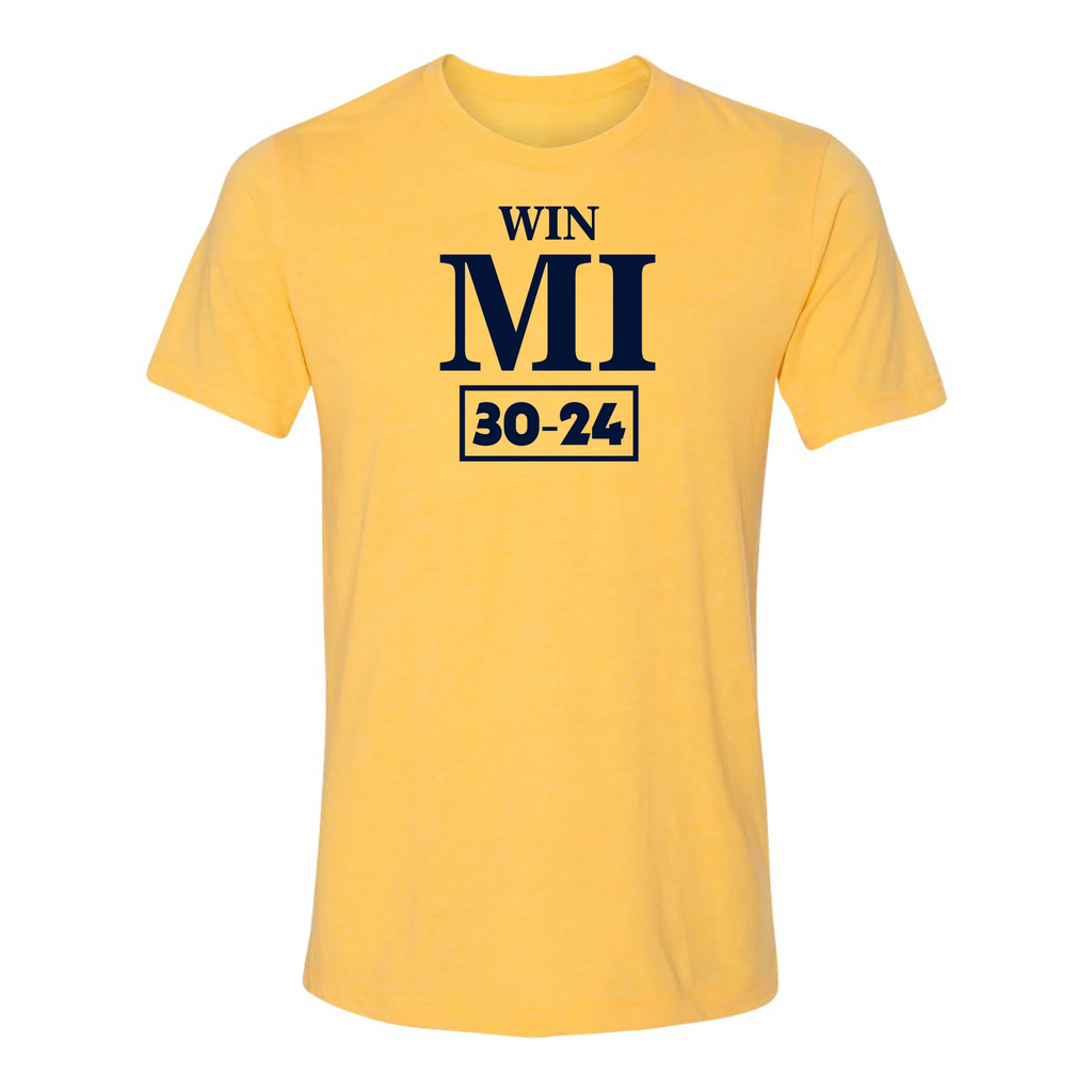 Win MI - Yellow Gold Triblend – Underground Printing